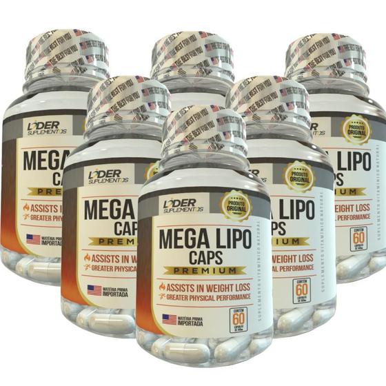 Mega Caps - 60 Cápsulas 500Mg - Kit Com 6 Potes - Lider Vendas ...