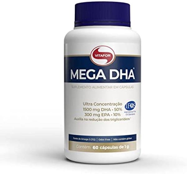 Mega DHA vitafor 60 cápsulas - Ômega 3 / Óleo de Peixe - Magazine Luiza