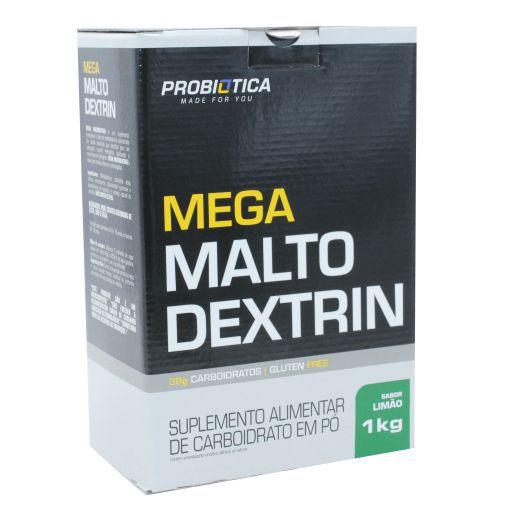 Mega Malto Dextrin Carboidrato Treino Limao Probiotica 1kg ...