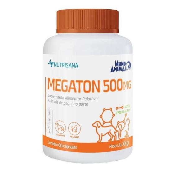 Megaton 500Mg Suplemento Alimentar 60 Comprimidos 30G - Mundo Animal ...
