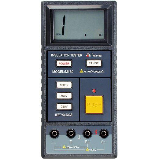 Megômetro MI-60 realiza medida de resistência de isolação até 2000M ...