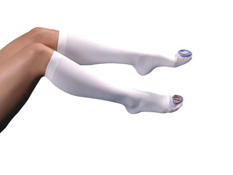 Meia anti trombo elástica 3/4 panturrilha 18mmhg aes venosan - Meia de ...