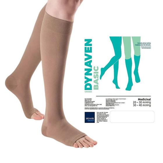 Meia de Compressão 3/4 Panturrilha Sigvaris Dynaven Basic 20-30 mmHg ...