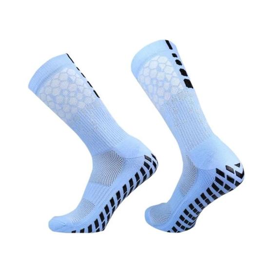 Meias de Futebol Respiráveis Unissex com Design de Favo de Mel ...