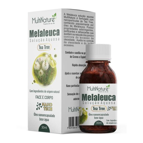 Melaleuca Óleo Nanotech Base Agua 30ml - Multinature - Óleo Corporal - Magazine Luiza