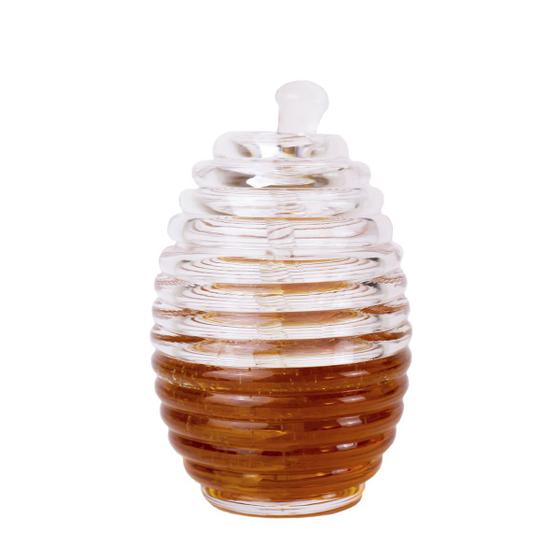 Meleira Porta Mel Pote Açucareiro Com Pegador Tampa Acrílico Mesa ...