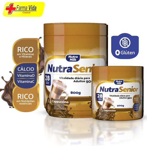 Melhor Nutra Senior 50+ Suplemento Alimentar Completo com 28 Vitaminas ...