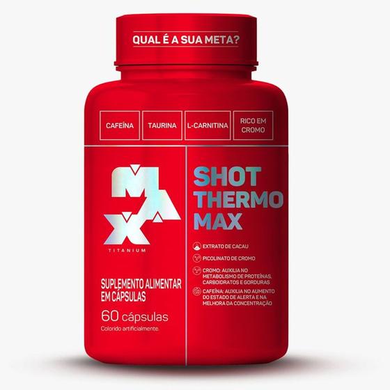 Melhor Termogenico Shot Thermo Max - 60 Cáps - Max Titanium ...