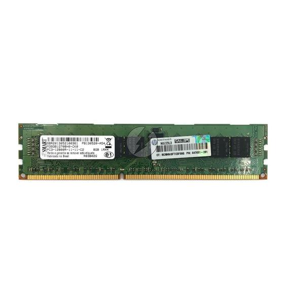 Memória Ram 8GB para Servidor: DDR3 1600Mhz Ecc Reg. 1rx4 Pc3 12800r ...
