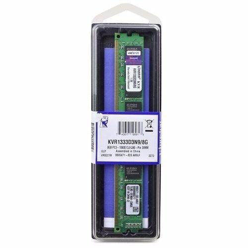 Memória Ram DDR3 8GB 1333mhz Pc10600 Kingston Para PC KVR1333D3N9/8G ...