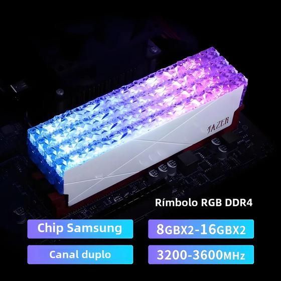 Memória RAM DDR4 RGB - 8GB, 16GB e 32GB (3200MHz/3600MHz ...