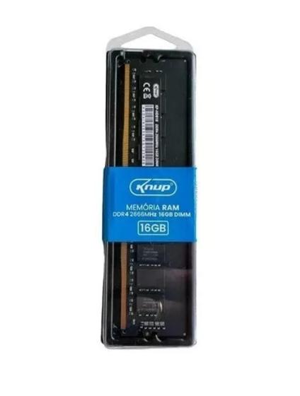 Memória ram gamer ddr4 16gb desktop 2666mhz dimm color preto - KNUP ...