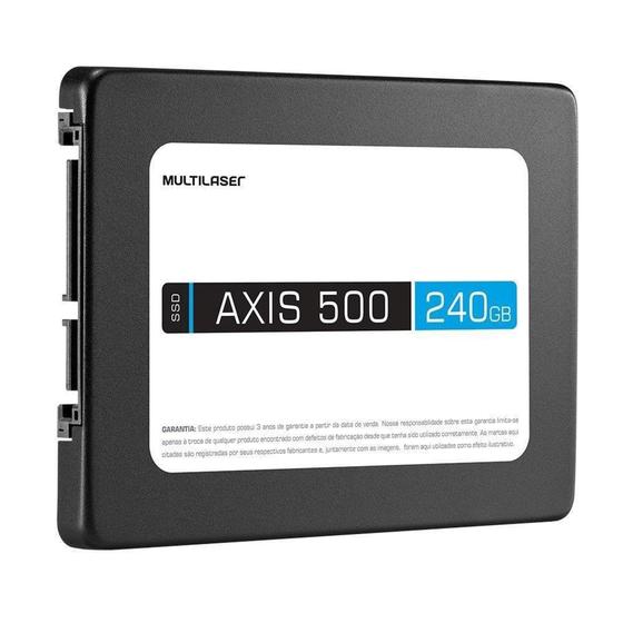 Memória SSD HD Axis 500 SATA 240GB Desktop e Notebook - Multilaser ...