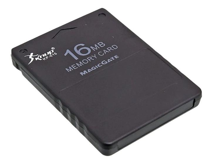 Memory Card 16 Mb Magicgate Para Playstation 2 Ps2 - Knup - Memory Card - Magazine Luiza