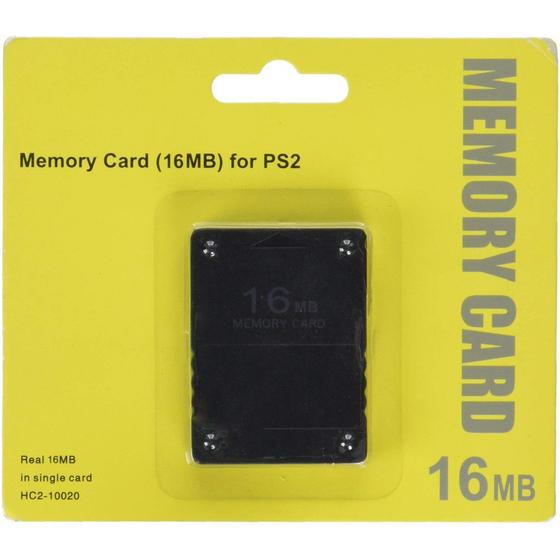 Memory Card 16MB PS2 Cartão de Memória Salve Seus Jogos Memorycard - ND - Memory Card - Magazine ...