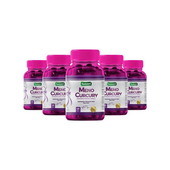 Meno Curcury - Alivia TPM e Menopausa - 5 potes - Fitoterápicos e ...