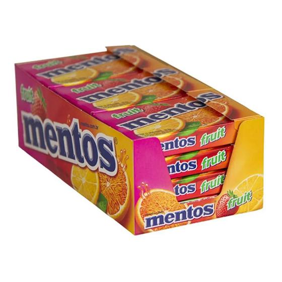 Mentos Slim Box Display 12 X 24,1G - Fruit - Chicletes e Gomas ...