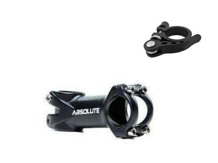 Mesa Absolute 70 mm + Abraçadeira Canote Selim 31.8 Ciclismo ...