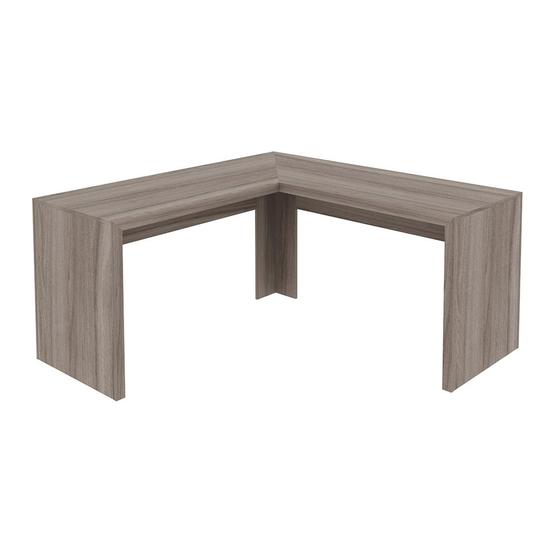 Mesa Angular para Escritório Home Office ME4116 MDP Carvalho - Gran ...