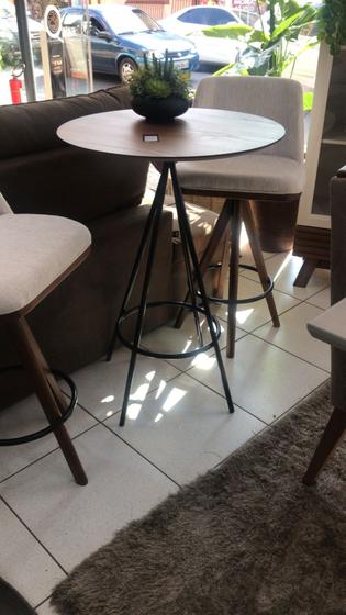 Mesa Bistro Madeira Maciça Tampo Laminado de Madeira Ref:161300 - Lojas ...