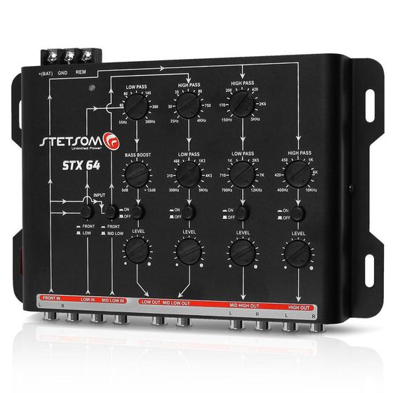 Mesa Crossover Stetsom 4 Canais Mono Ou Stereo Stx64 - Crossover e ...