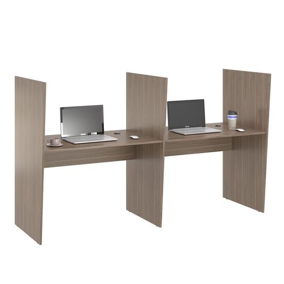 Mesa de Atendimento 2 Lugar Roma Affara - Plata - Mesas para Escritório ...