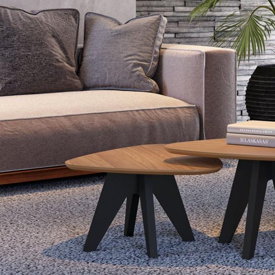 Mesa de Centro Orgânica 65cm Nature Dalla Costa - Outros Móveis - Magazine Luiza