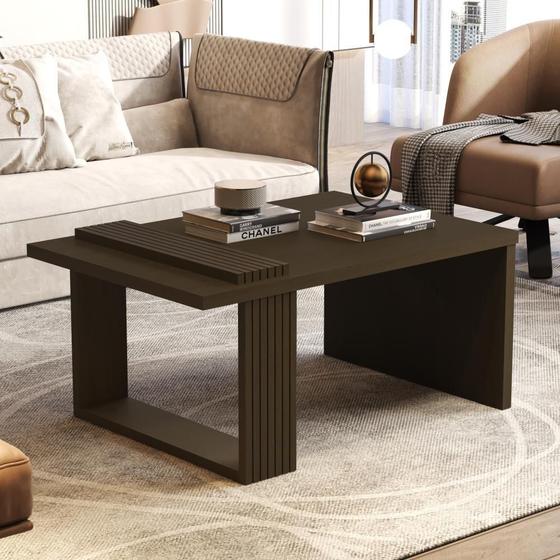 Mesa De Centro Retangular JB 8020 - Canela - Lojas RPM - JB Bechara ...