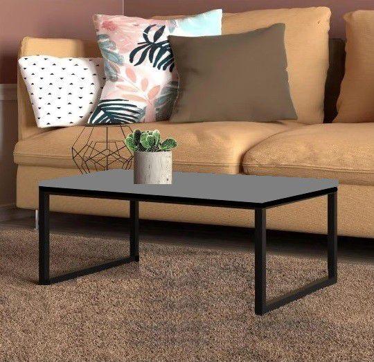 Mesa De Centro Sala Industrial Retangular Ferro E Madeira - Carmin Móveis - Mesa de Centro ...