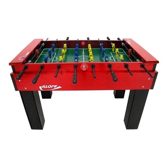 Mesa de pebolim totó luxo varão passante bonecos de polipropileno ...