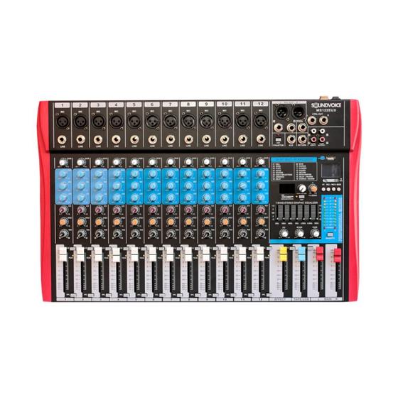 Mesa De Som 12 canais mono Soundvoice Ef/eq Ms122 Eux - Mesa de Som ...