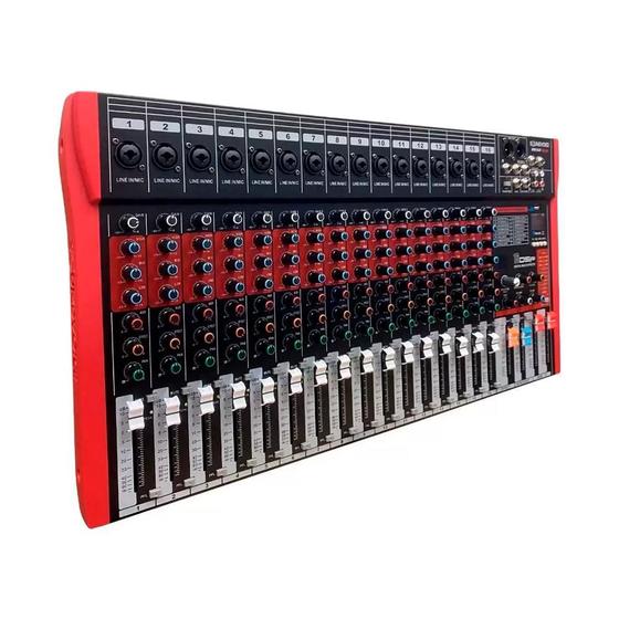 Mesa de Som 16 Canais Soundvoice MR162 RUBI Bivolt Bluetooth - Mesa de Som / Mixer - Magazine Luiza