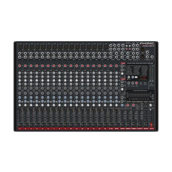 Mesa de Som Analógica Phonic AM 2442 FX Mixer Phonic AM2442FX - Mesa de ...