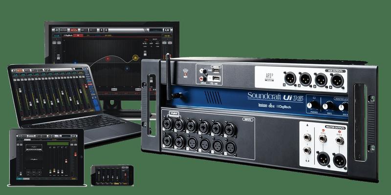 Mesa de Som Digital Soundcraft UI16R 16 canais Preta - Mesa de Som ...