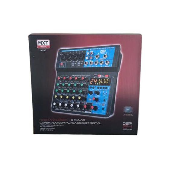 Mesa de Som MXT MX6T 6 Canais Com USB E Efeitos - Equipamento de DJ ...