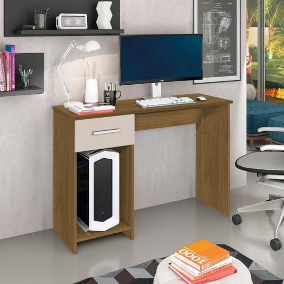 Mesa Escrivaninha office Escritório Com gaveta para Computador e ...