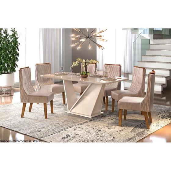 Mesa Forme/Ariel Vd 180+6 Cad Jade/Amélia Demolição/Freijó/Off Wh ...