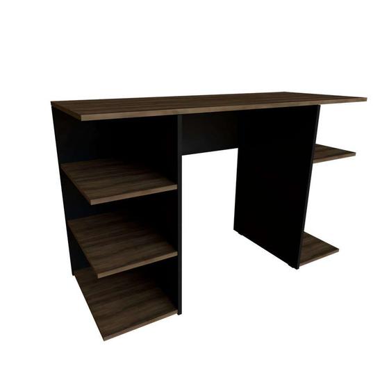 Mesa Gamer KitCubos Preta e Ameixa Negra - Bramov - Mesa de Escritório ...
