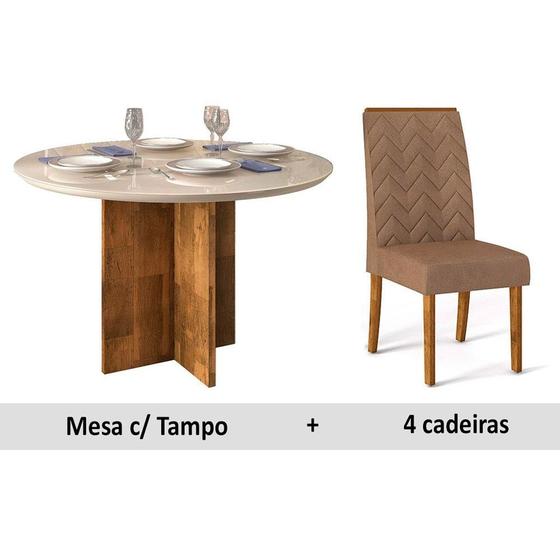 Mesa Hera/Aura Vd 103+4 Cad Aurea/Laura Demolição/OW/Pecan - DJ Móveis ...