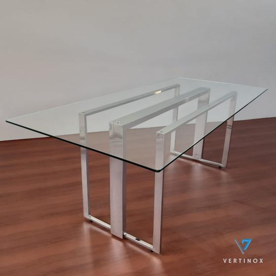 Mesa infinity em inox 304 vidro temperado 10 mm - VERTINOX - Outros ...