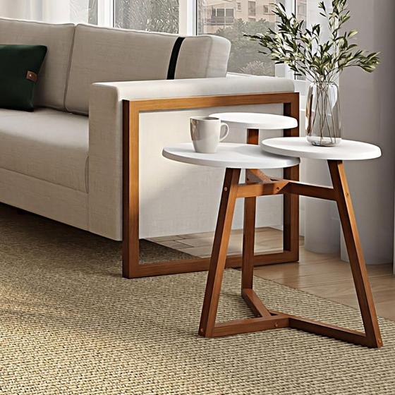 Mesa Lateral 3 Tampos Classic Tebarrot - Mesa de Canto / Lateral - Magazine Luiza