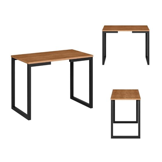 Mesa Lateral Mesinha Auxiliar Canto Encaixe Sofá Cama Nature Estilo ...