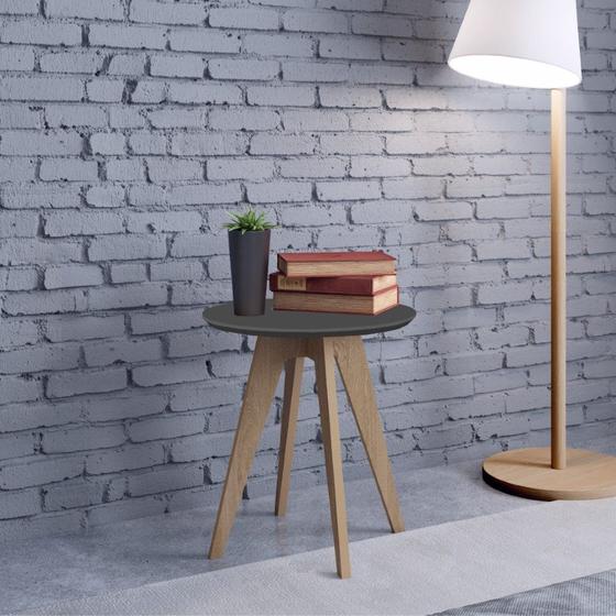 Mesa Lateral Redonda 60cm TB38 Dalla Costa - Mesa de Canto / Lateral - Magazine Luiza