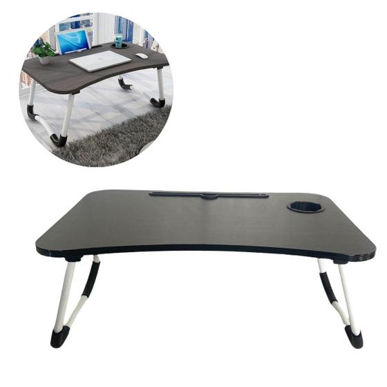 Mesa Mesinha Apoio Cama Sofá Suporte Notebook Tablet Copo Refeição Homi ...