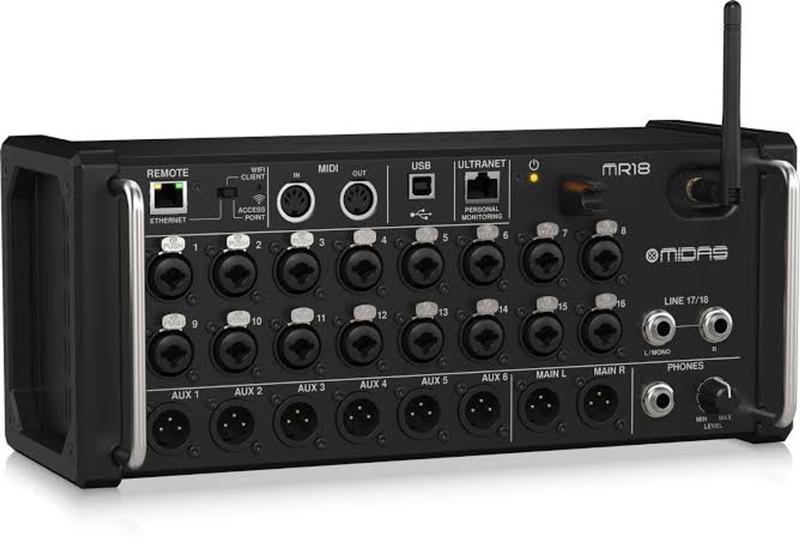 Mesa midas mr18 rack digital - Mesa de Som / Mixer - Magazine Luiza