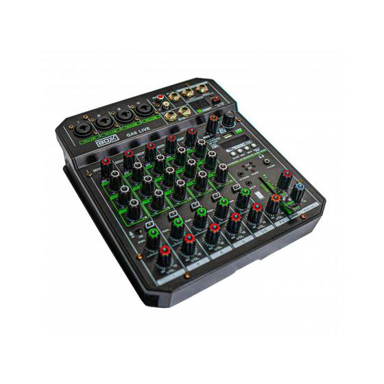 Mesa Mixer Boxx 6 Canais Com Efeito USB e Interface GA6 LIVE - Mesa de ...