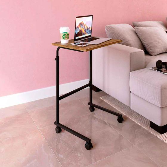 Mesa para Notebook com Rodinhas e Regulagem de Altura - Placa e Ponto ...