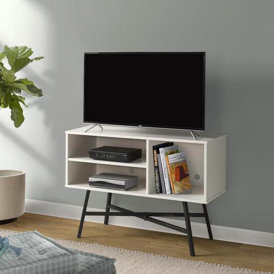 Mesa Para Sala De Televisão Com Compartimentos Rack De Apoio - Colomi ...