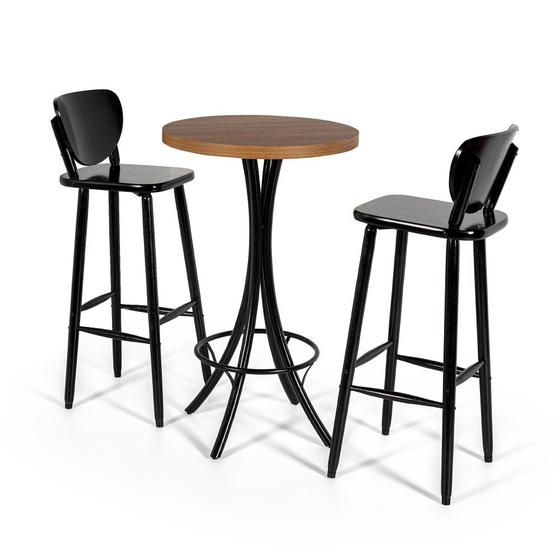 Mesa para Varanda Alta Redonda com 2 Lugares - Espacio Móveis e Decor ...