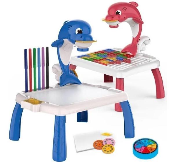 Mesa Projetor Infantil Desenho Projetora Tetris Golfinho - D TOYS ...